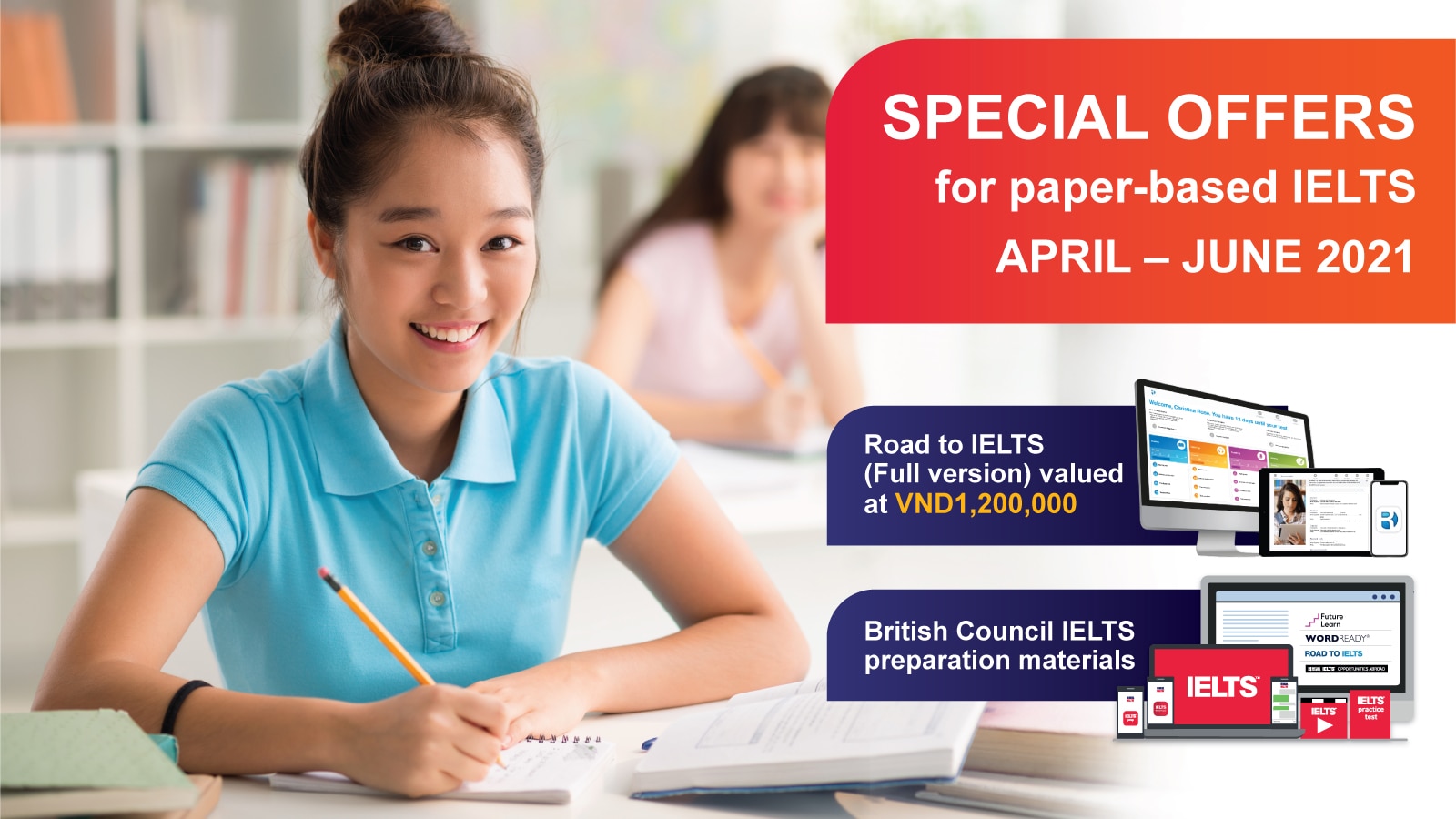 Special offers for taking IELTS on paper | British Council